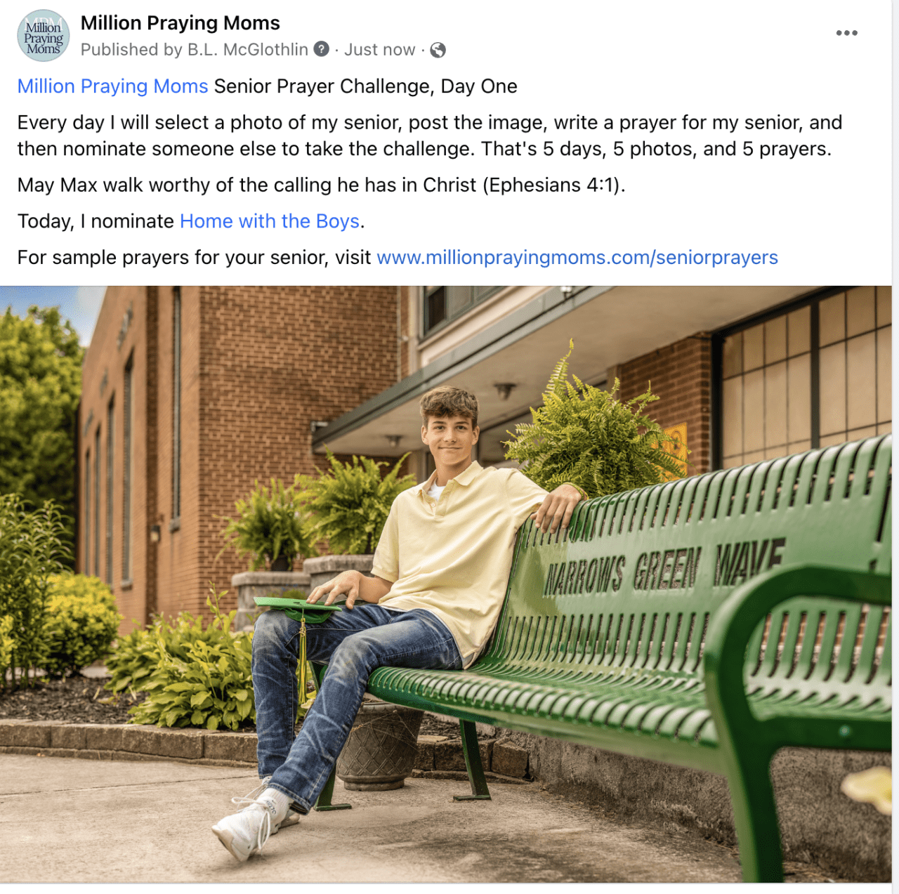 20 Prayers for High School Seniors - Million Praying Moms